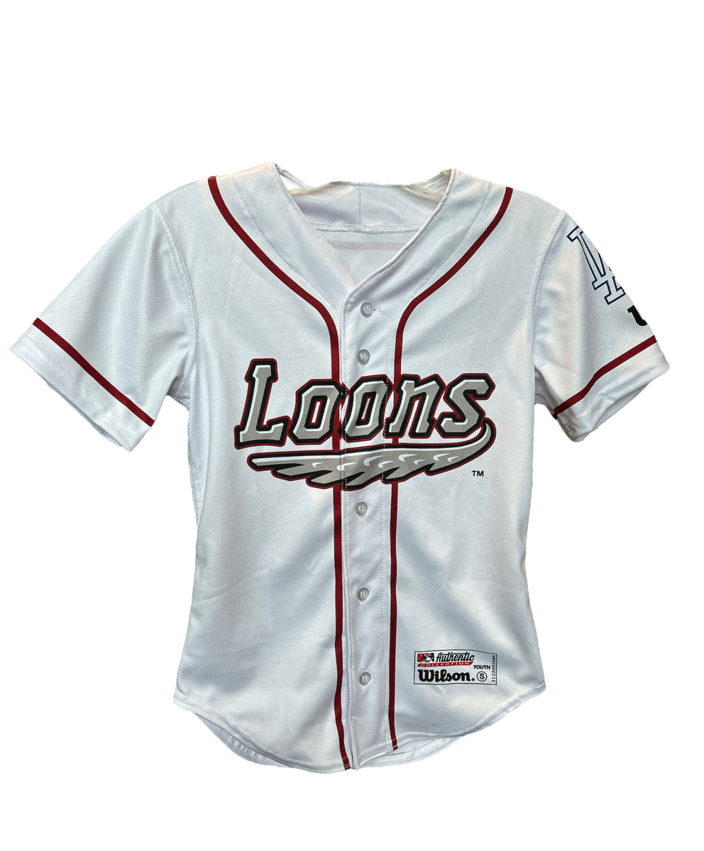 Great Lakes Loons Wilson Home Replica Jersey Youth Great Lakes