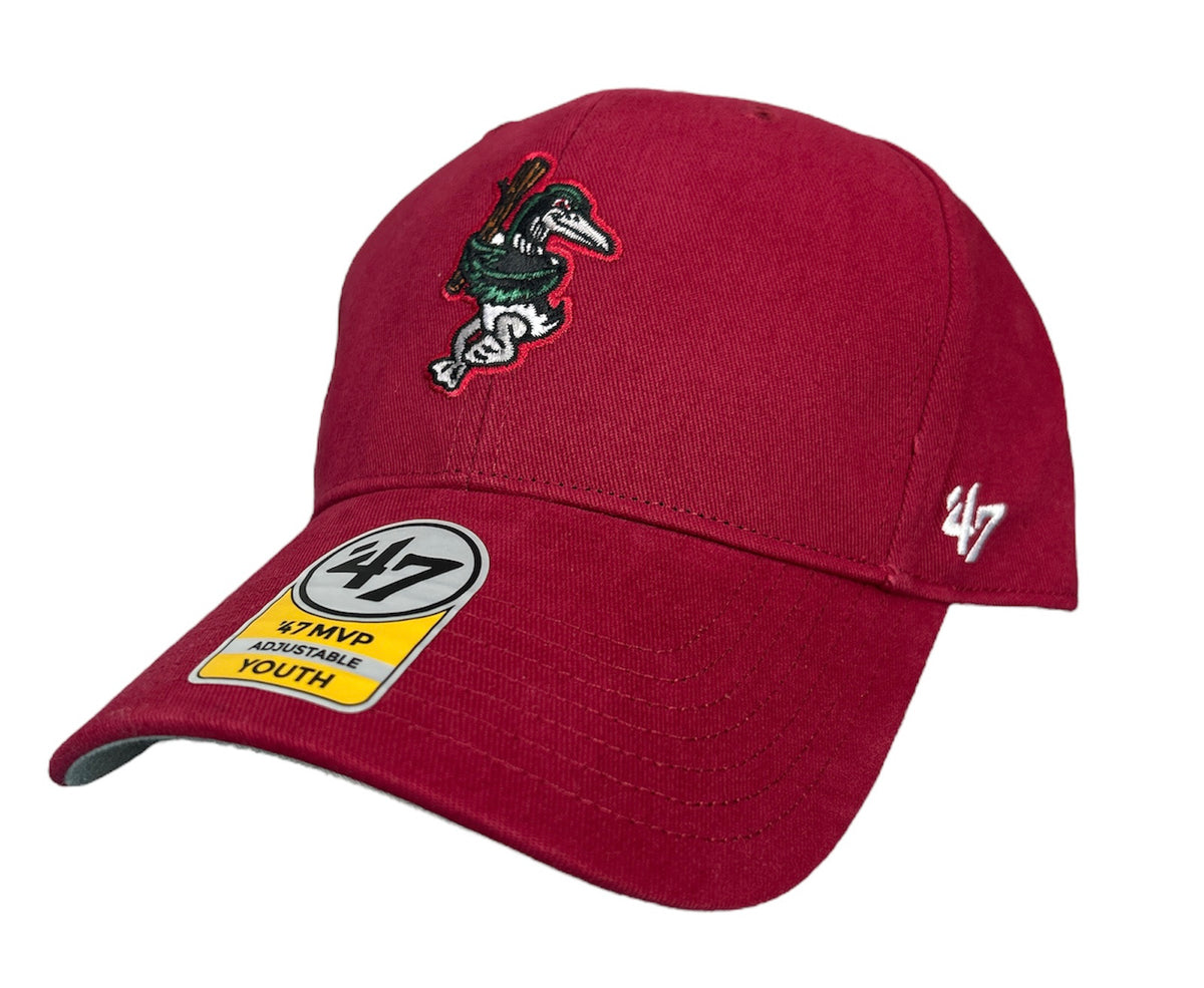 Great Lakes Loons '47 Red BP MVP Adjustable Cap - Youth – Great Lakes ...