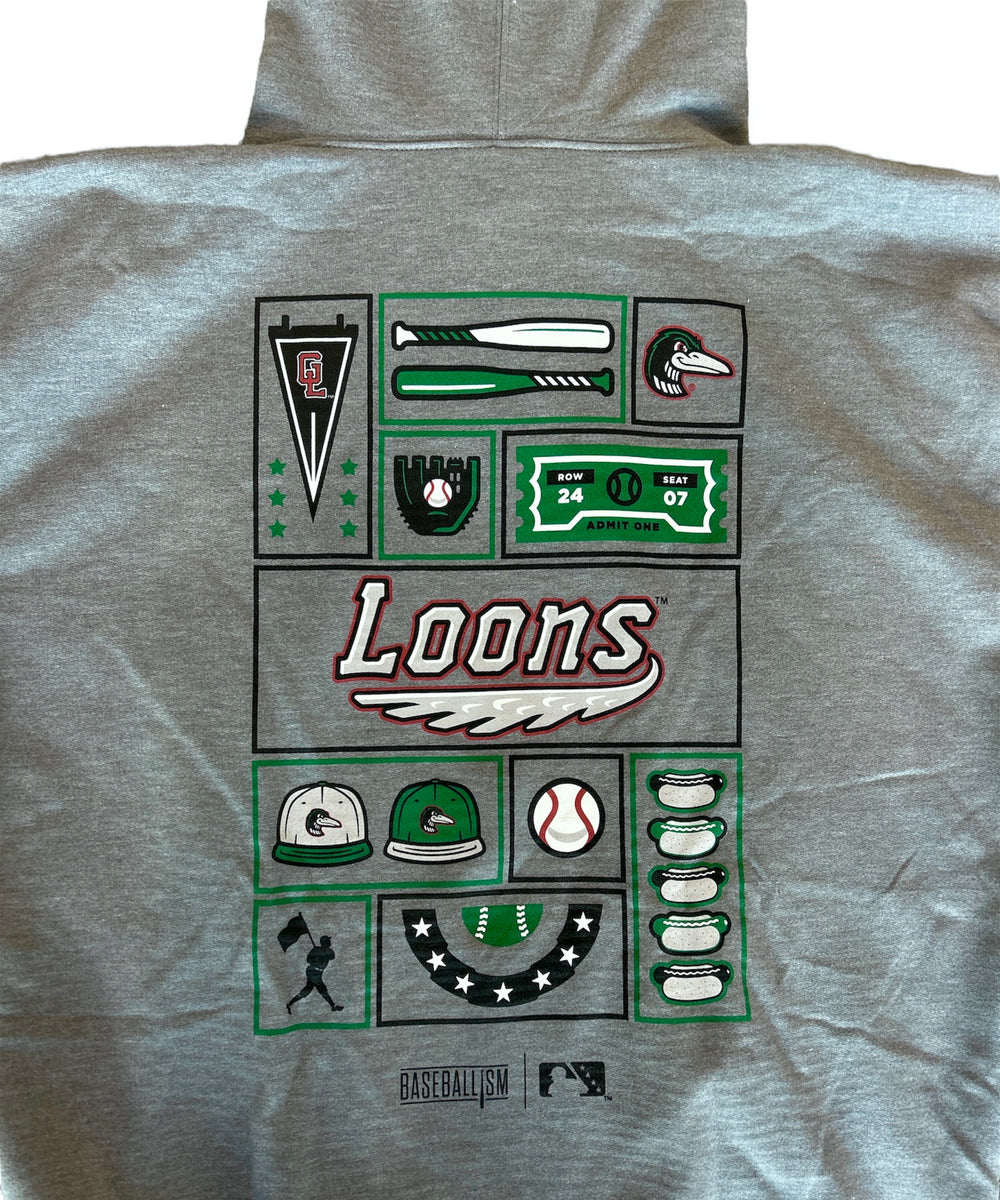Great Lakes Loons Baseballism Ballpark Grid Hoodie – Great Lakes Loons ...
